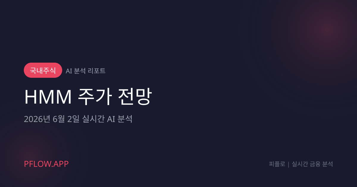 HMM 주가 실시간 분석 | AI 목표가·기술분석 무료